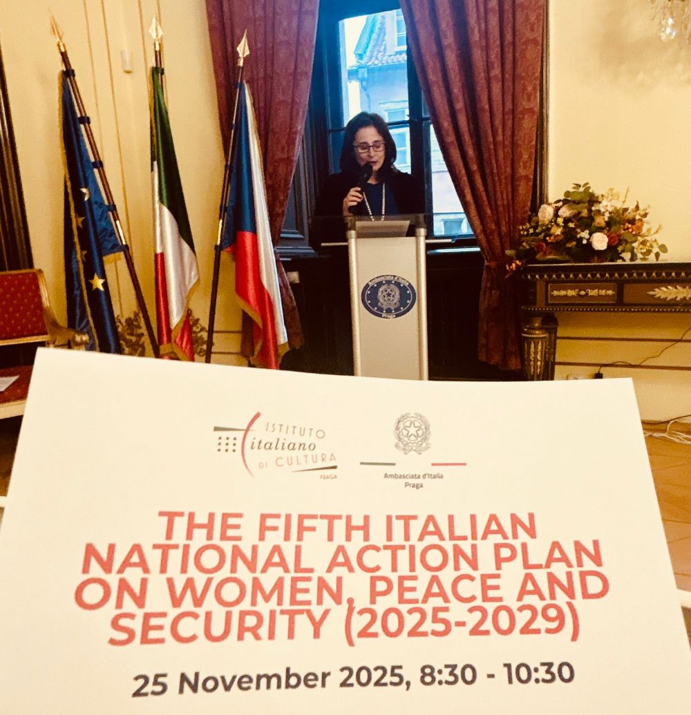 Praga: presentazione Quinto Piano d'Azione Italiano "Donne, Pace