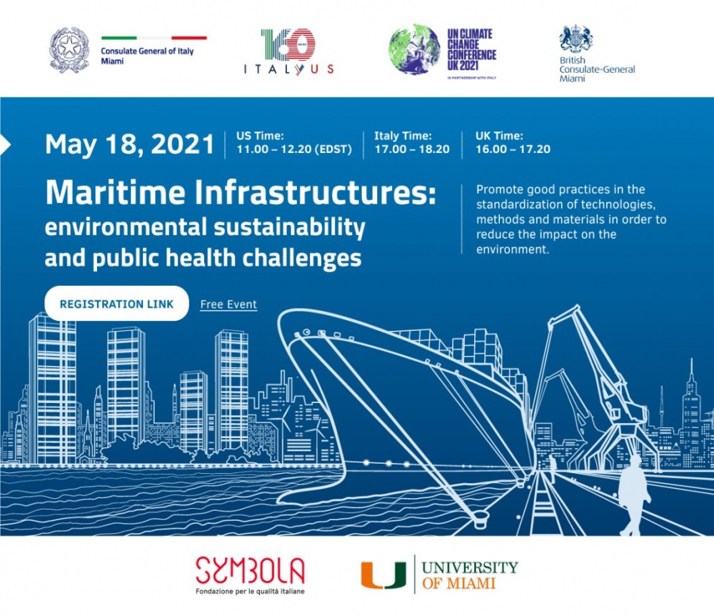 COP26: consolato Miami, webinar sulle infrastrutture marittime